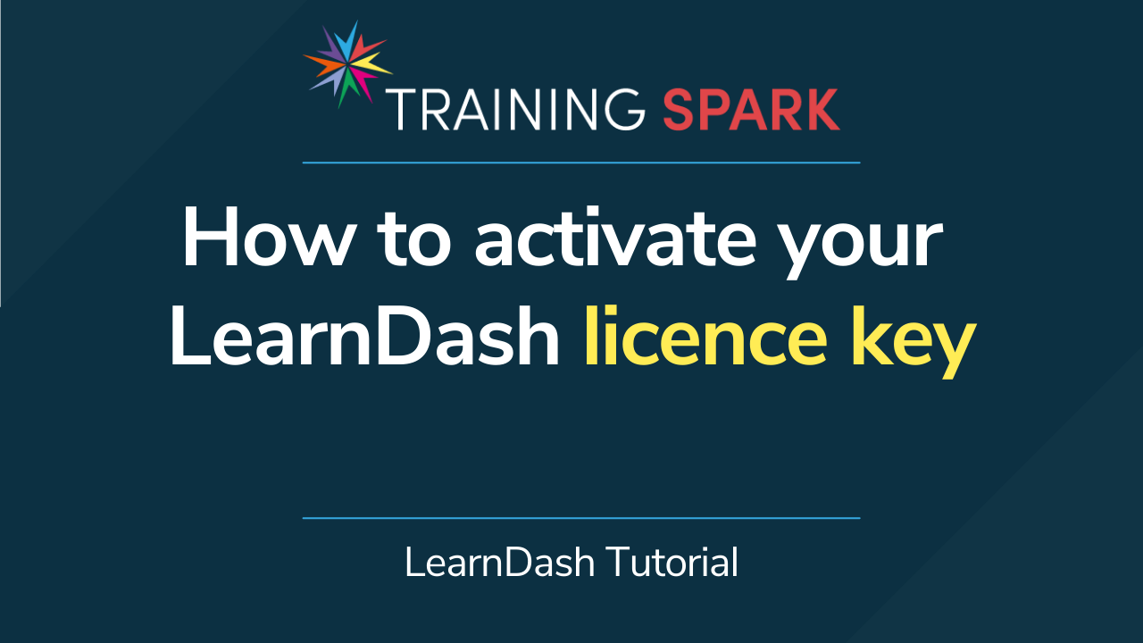 How to activate your LearnDash license key