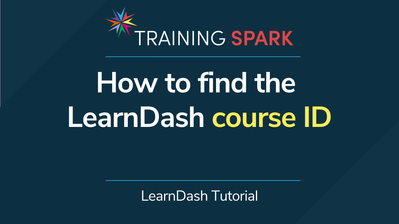 How to find the LearnDash course ID